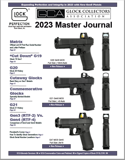 Master Journal 4th Edition revised 2023: Updated GLOCK Serial Numbers